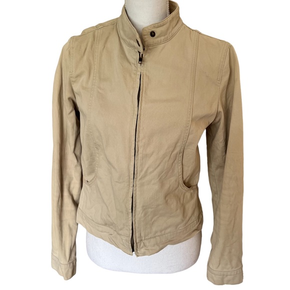 Theory | Jackets & Coats | Theory Zip Up Jacket Khaki Tan Size Small ...